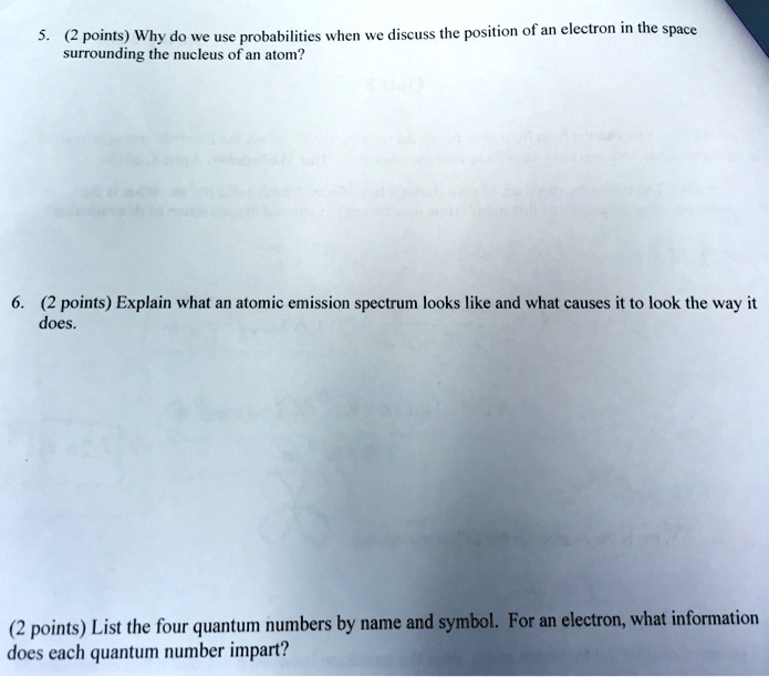SOLVED: (2 points) Why do we use probabilities when we discuss the ...