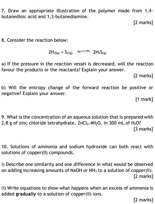SOLVED: 7.Draw an appropriate illustration of the polymer made from 1,4 ...