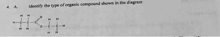 SOLVED: A. identify the type of organic compound shown in the diagram