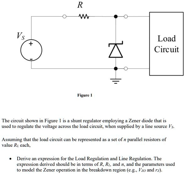 SOLVED: any help is appreciated. R Load Circuit Figure1 The circuit shown in Figure l is a shunt ...