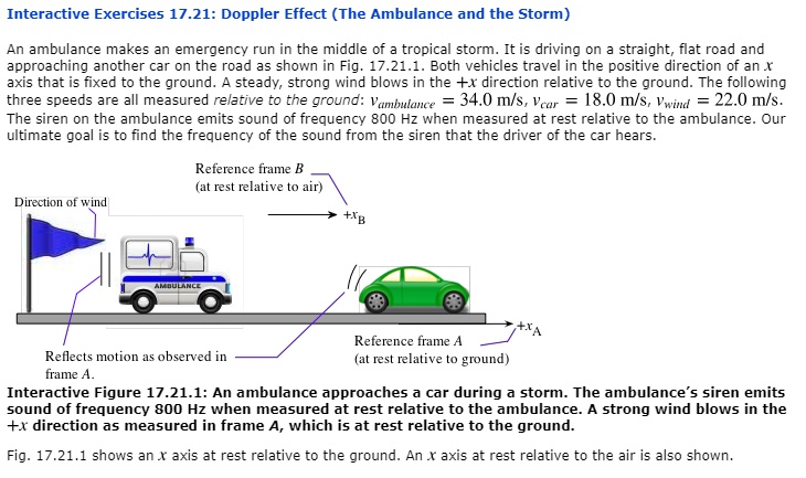 Interactive Exercises 17.21: Doppler Effect (The Ambulance and the ...