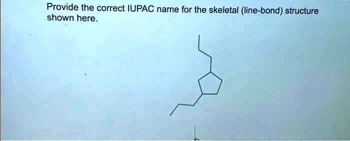 Provide the correct IUPAC name for the skeletal (line-bond) structure shown here.