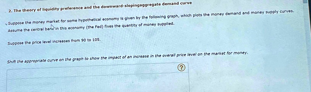 SOLVED: The theory of liquidity preference and the downward-sloping ...