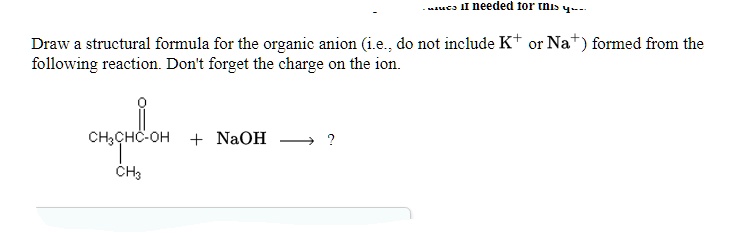 SOLVED: Hi, I need help drawing the structural formula for the organic ...