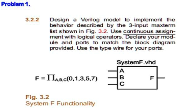 Solved Please Explain As Clearly As Possible Problem 1 322 Design A Verilog Model To 