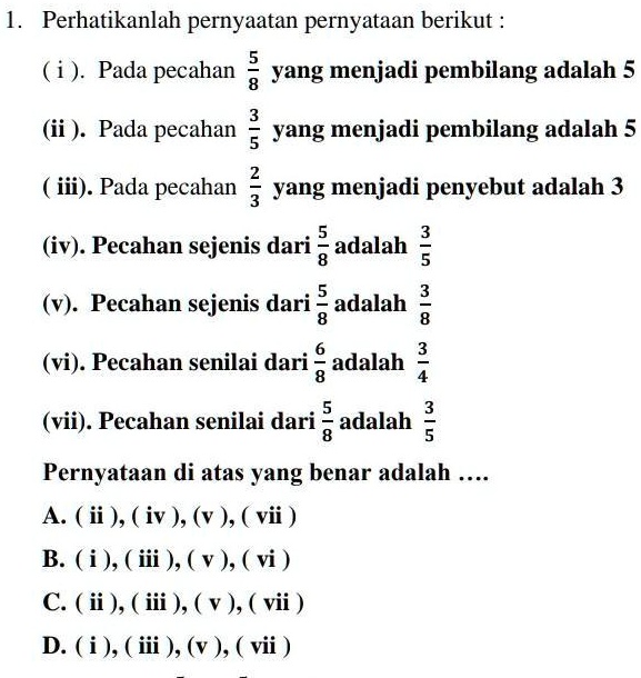 SOLVED: tolongin ini yg bisa Perhatikanlah pernyaatan pernyataan ... SOLVED: tolongin ini yg bisa Perhatikanlah pernyaatan pernyataan ...