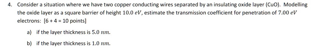consider a situation where we have two copper conducting wires ...