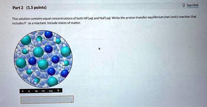 see hint part 2 15 points this solution contains equal concentrations ...
