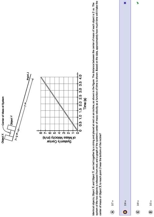 SOLVED: Identical objects, Object X and Object Y, are tied together by a string and placed at ...