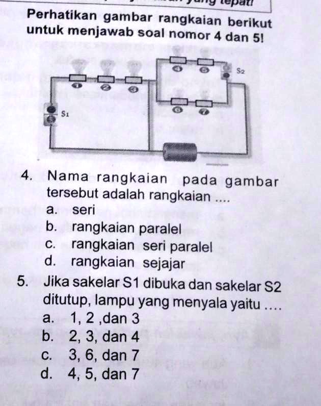 SOLVED: perhatikan gambar rangkaian berikut untuk menjawab soal no 4 ... SOLVED: perhatikan gambar rangkaian berikut untuk menjawab soal no 4 ...