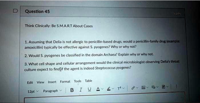 SOLVED: Question 45 Think ClinicallyBe S.M.A.R.TAbout Cases 1.Assuming ... SOLVED: Question 45 Think ClinicallyBe S.M.A.R.TAbout Cases 1.Assuming ...