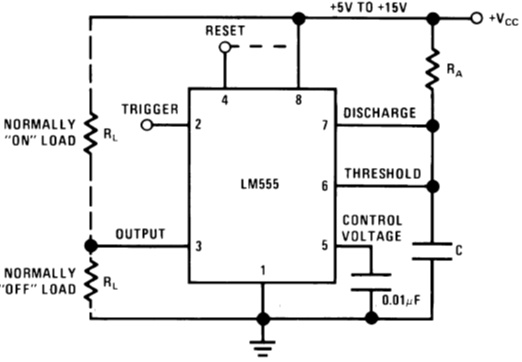 Solved Rc Timing The 555 Timer The Following Circuit Is A One Shot