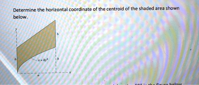 SOLVED: Solve for the horizontal coordinates of the centroid Determine ...