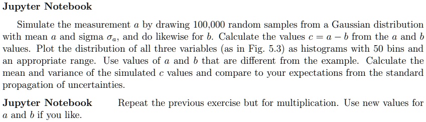 SOLVED: Jupyter Notebook: Simulating Measurement and Propagation of ...