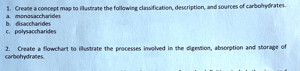 SOLVED: 'Create a concept map to illustrate the following ...
