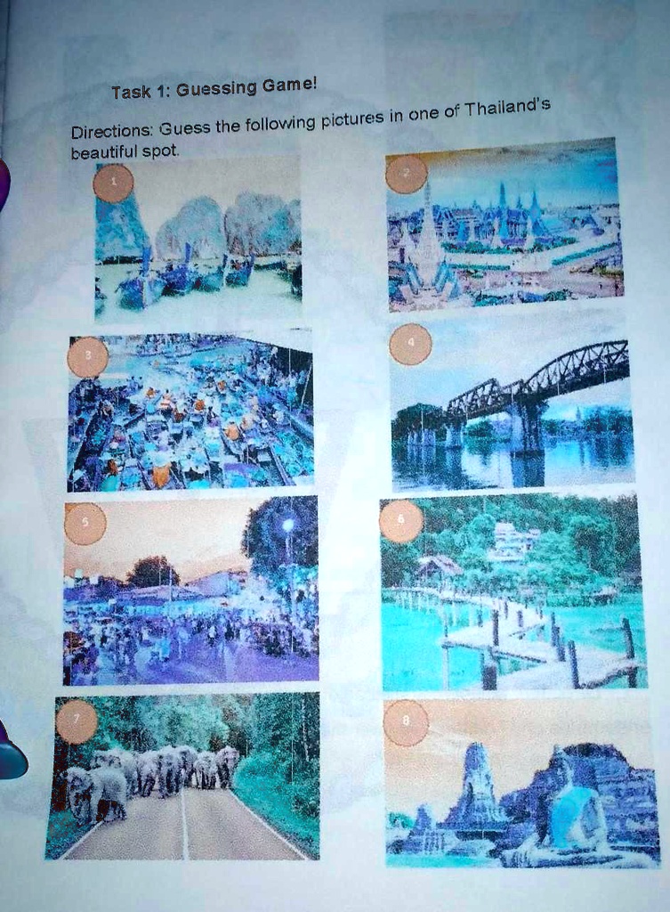 SOLVED: Task 1: Guessing Game! Directions: Guess the following pictures ...