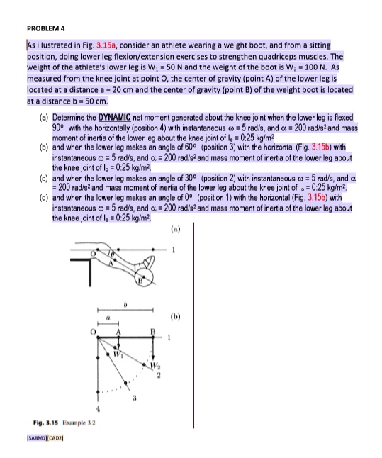problem4 as illustrated in fig 315a consider an athlete wearing a ...