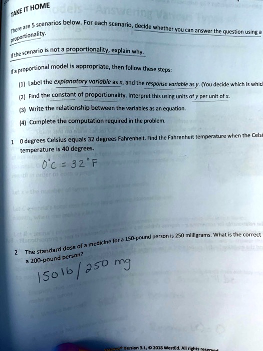 SOLVED:HOME TAKE [ scenarios below: For each scenario_ Mere . decide ...