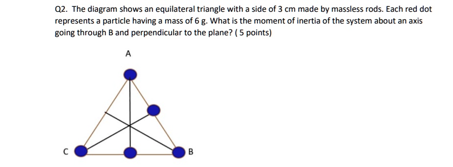 Q2. The diagram shows an equilateral triangle with a side of 3 cm made ...