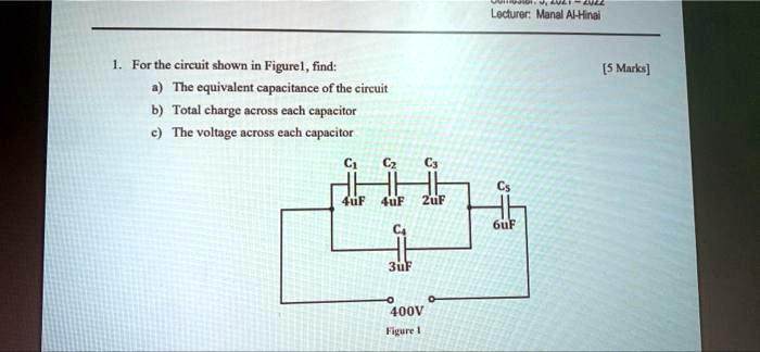 1. For the circuit shown in Figurel, find: a) The equivalent ...