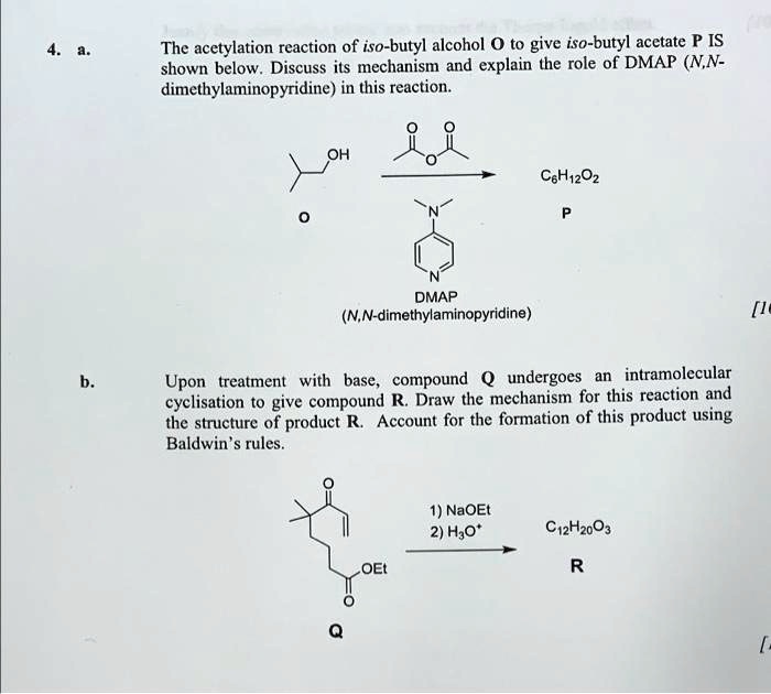 SOLVED: The acetylation reaction of iso-butyl alcohol to give iso-butyl ...