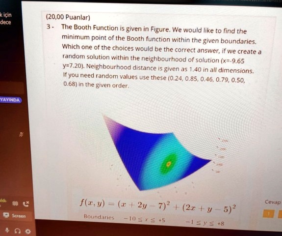kicin dece 2000 puanlar the booth function is given in figure we would like to find the minimum ...