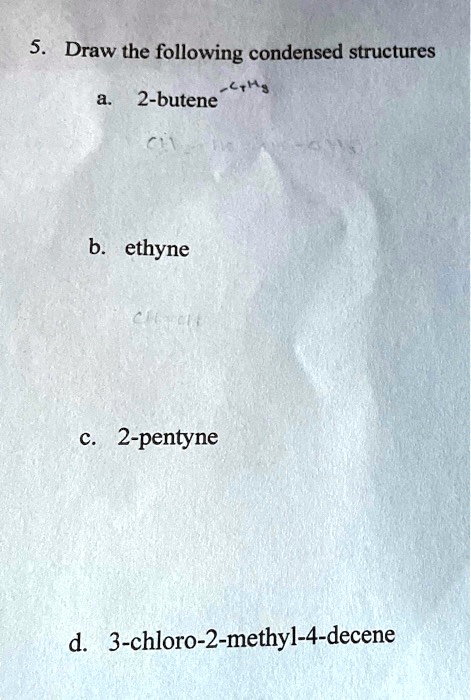 Ethyne Condensed Structural Formula