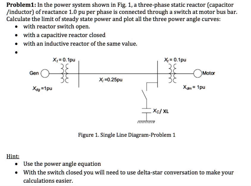 Problem1: In the power system shown in Fig. 1, a three-phase static ...