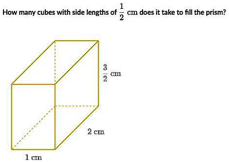 SOLVED: 'EMERGENCY! How many cubes with side lengths of 1/2 cm does it ...