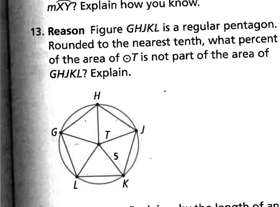 mXY? Explain how you know. 13. Reason Figure GHJKL is a regular ...