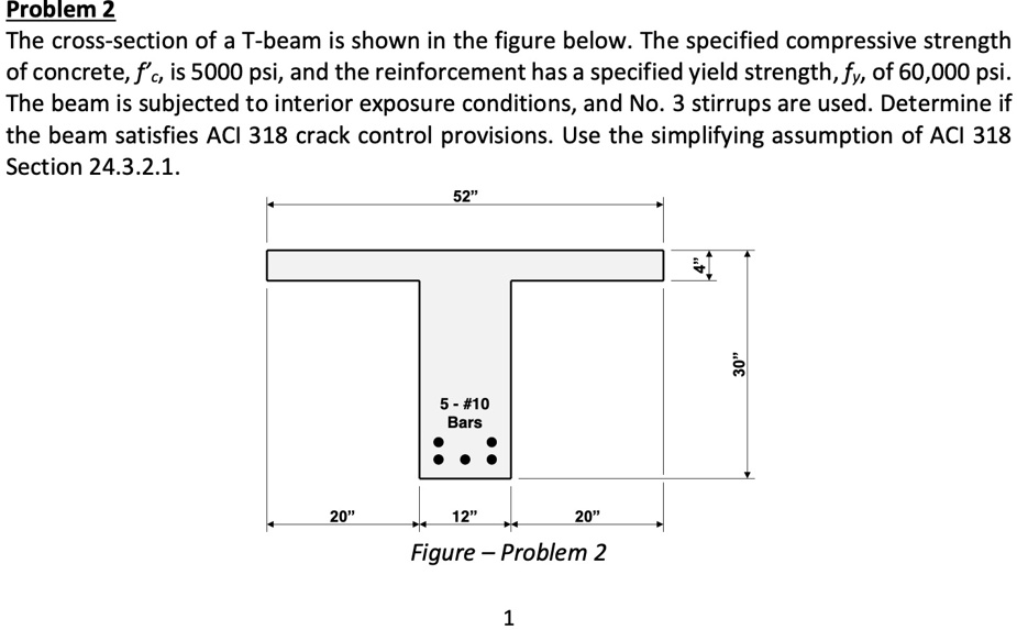 problem2 the cross section of a t beam is shown in the figure below the ...