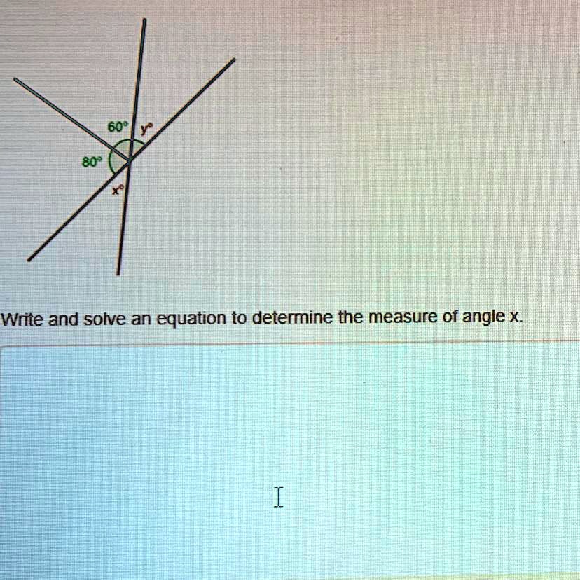 SOLVED: 'In the figure below, angle y and and angle x from vertical ...