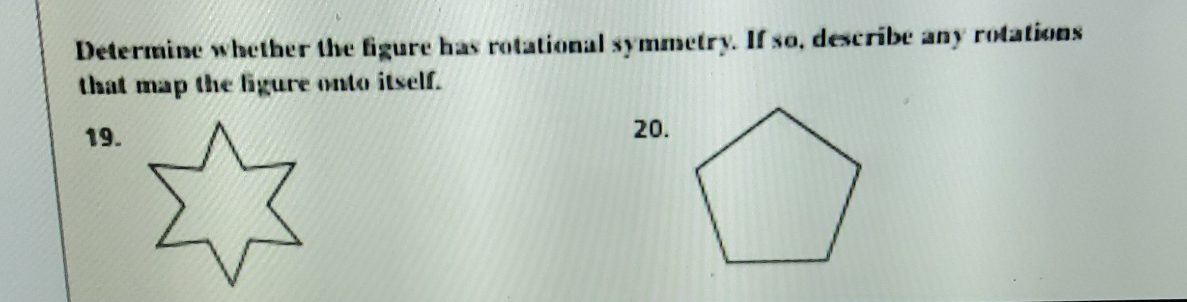SOLVED: Determine whether the figure has rotational sy mmetry. If so, describe any rotations ...
