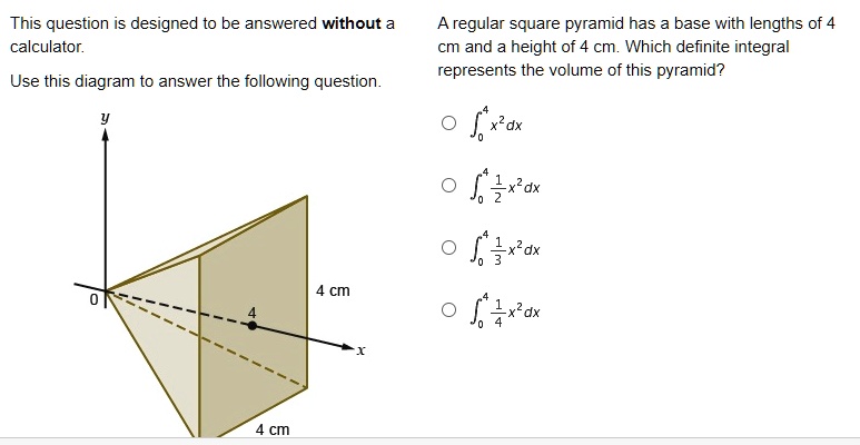SOLVED: This question is designed to be answered without a calculator A ... SOLVED: This question is designed to be answered without a calculator A ...