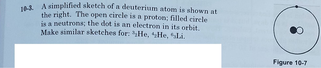 10 3 a simplified sketch of a deuterium atom is shown at the right the ...
