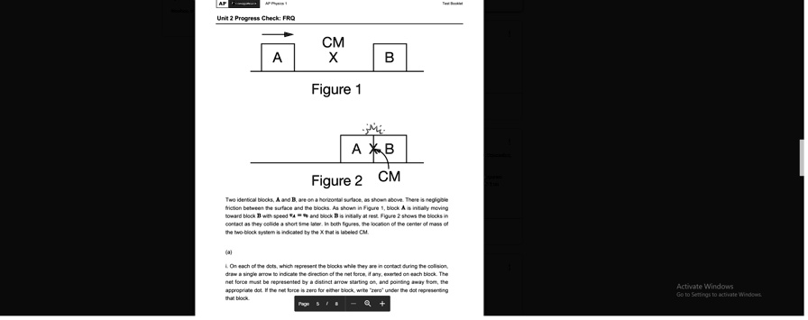 SOLVED: Two identical blocks, A and B, are on a horizontal surface, as shown above. There is ...
