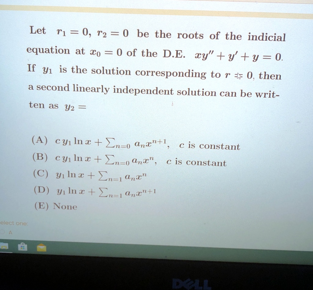 SOLVED: '........aaa....... Let T1 = 0, T2 =0 be the roots of the ...