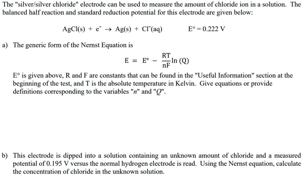 Silver Chloride Balanced Equation