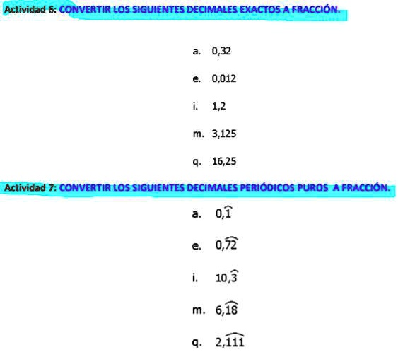 SOLVED: me ayudan por favor Actividad 6: CONVERTIR LOS SIGUIENTES ... SOLVED: me ayudan por favor Actividad 6: CONVERTIR LOS SIGUIENTES ...
