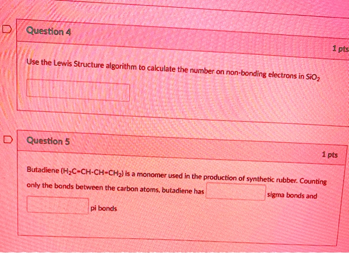 SOLVED: Question 4 PLs Use the Lewis Structure algorithm cakculate the ...
