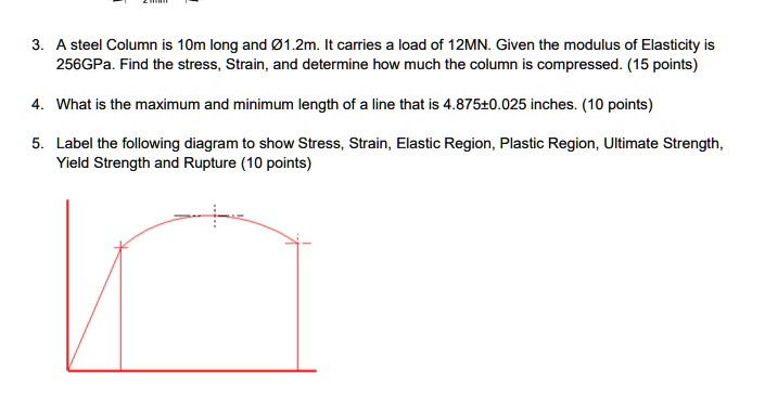 SOLVED: A steel column is 10m long and 0.12m. It carries a load of 12MN ...