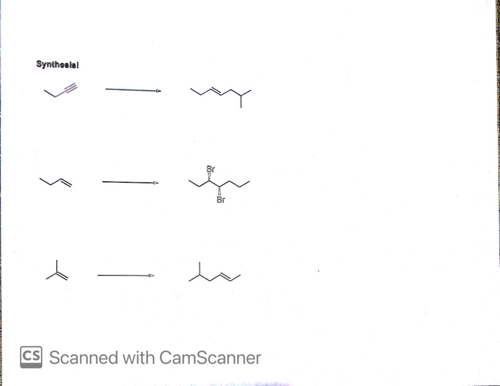 SOLVED: Draw the mechanism for the synthesis reactions