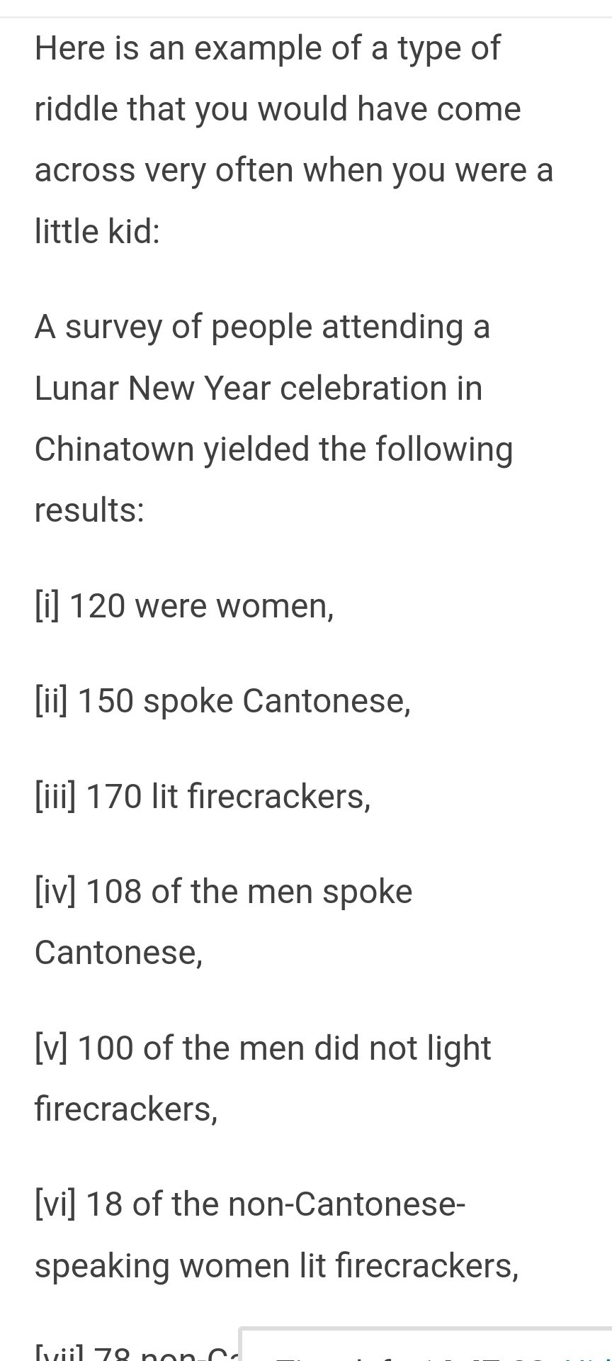 SOLVED: Here is an example of a type of riddle that you would have come ...