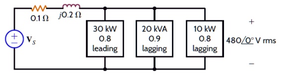 SOLVED: Calculate the complex power supplied by the source for the ...