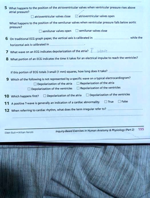 5 What happens to the position of the atrioventricular valves when ...