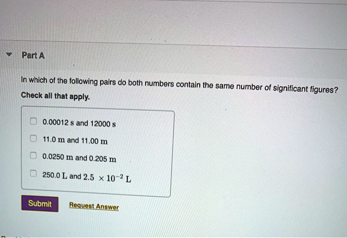 part a in which of the following pairs do both numbers contain the same ...