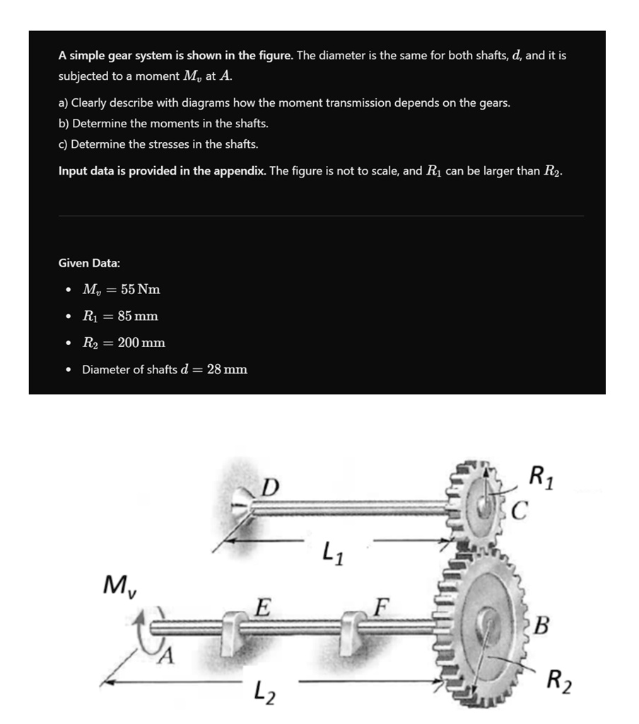 a simple gear system is shown in the figure the diameter is the same ...