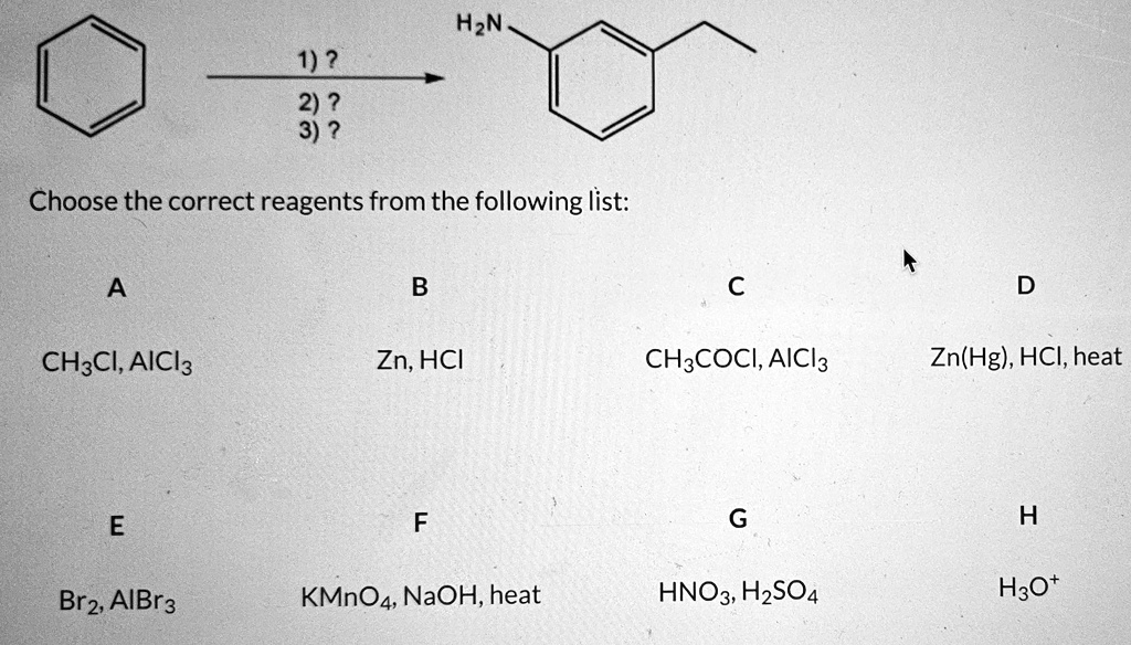 Texts: Identify the reagents necessary to accomplish the following ...