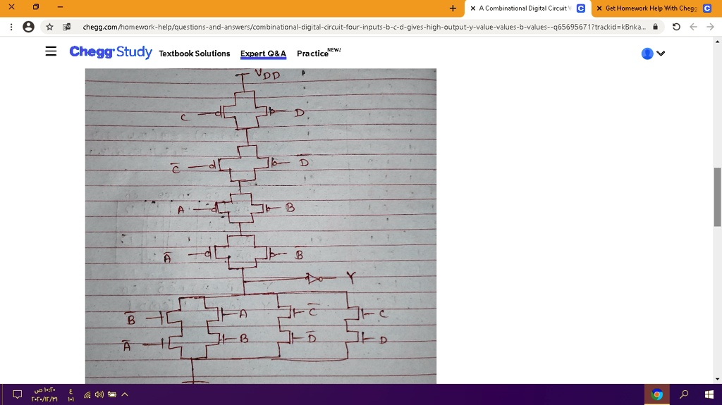 Solved Realize The Boolean Function Obtained In Task 1 Using Cmos Transistors B Provide The