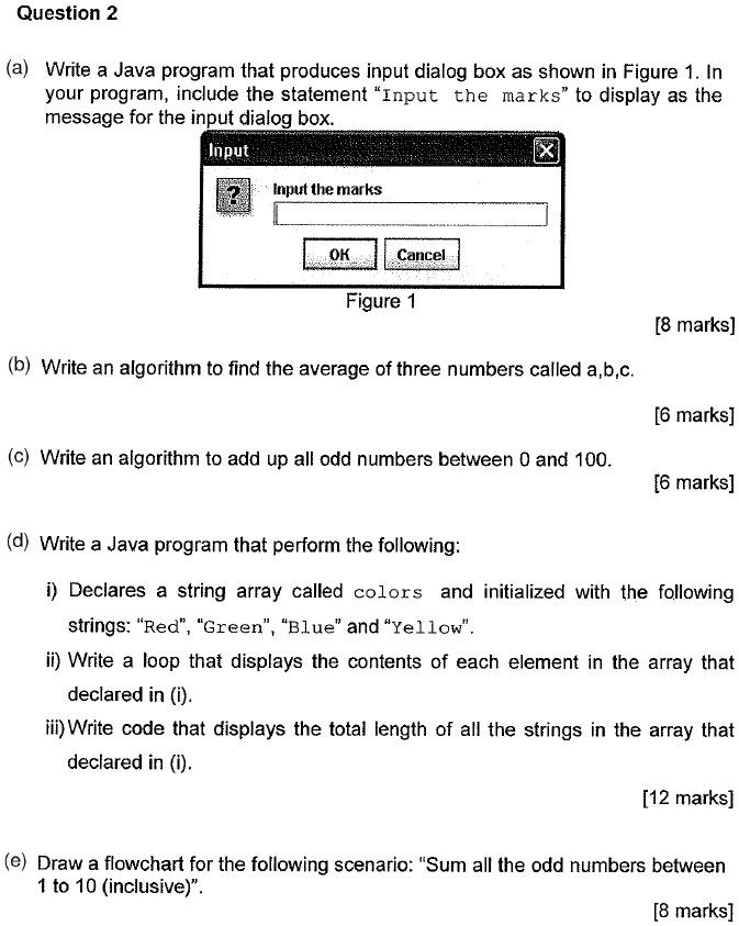 Solved A Write A Java Program That Produces An Input Dialog Box As 1951